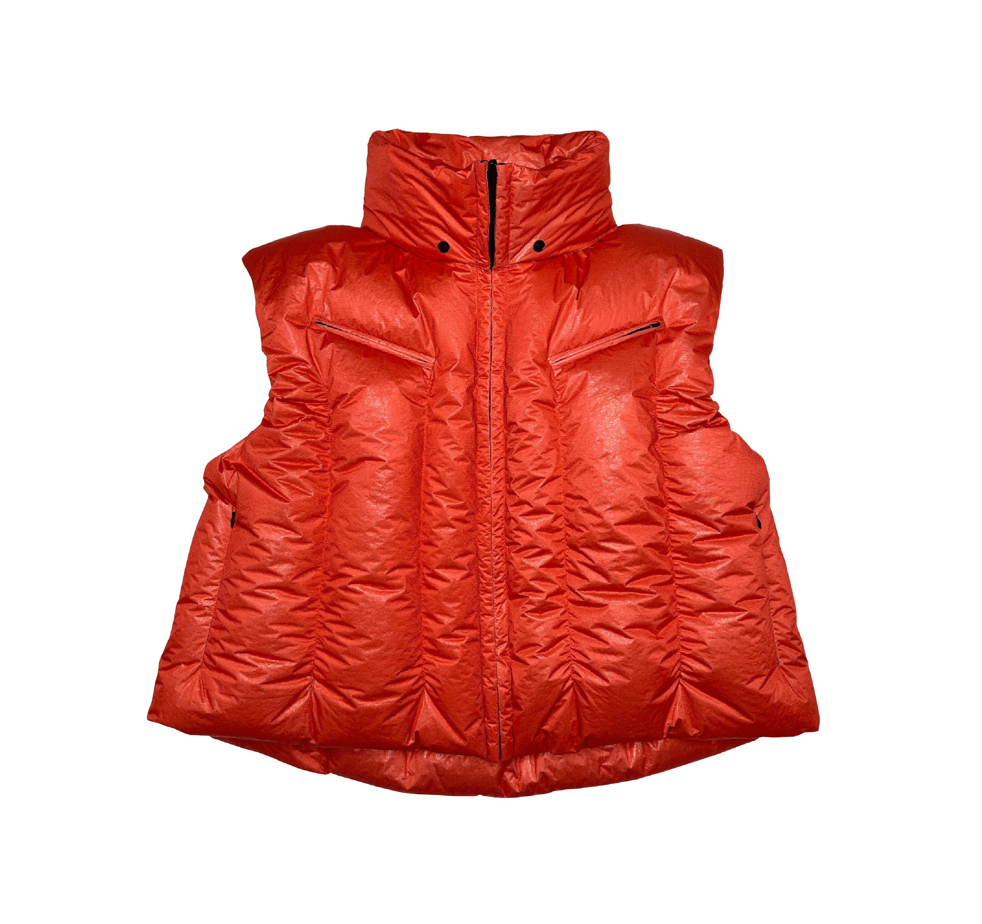REVERSIBLE "SWOLLEN" GILLET (ORANGE) – DINGYUN ZHANG